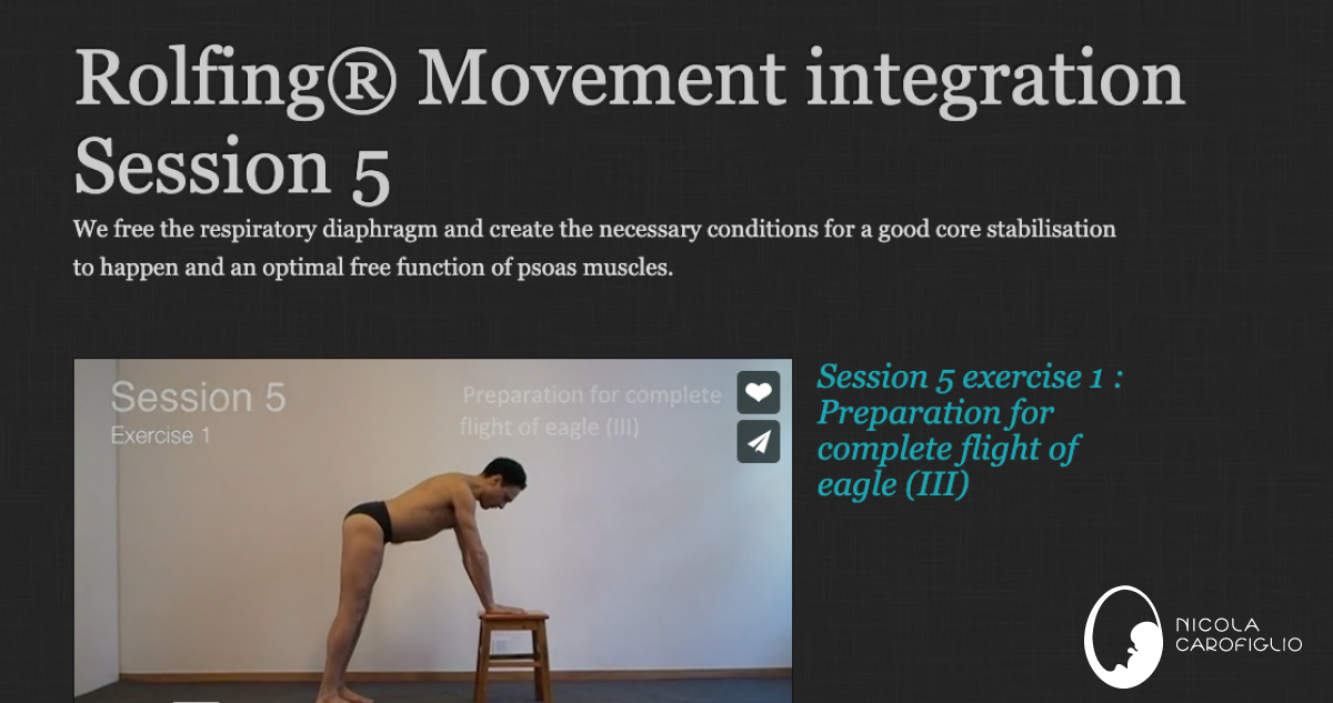 Rolfing® Movement integration Session 5 | Nicola Carofiglio